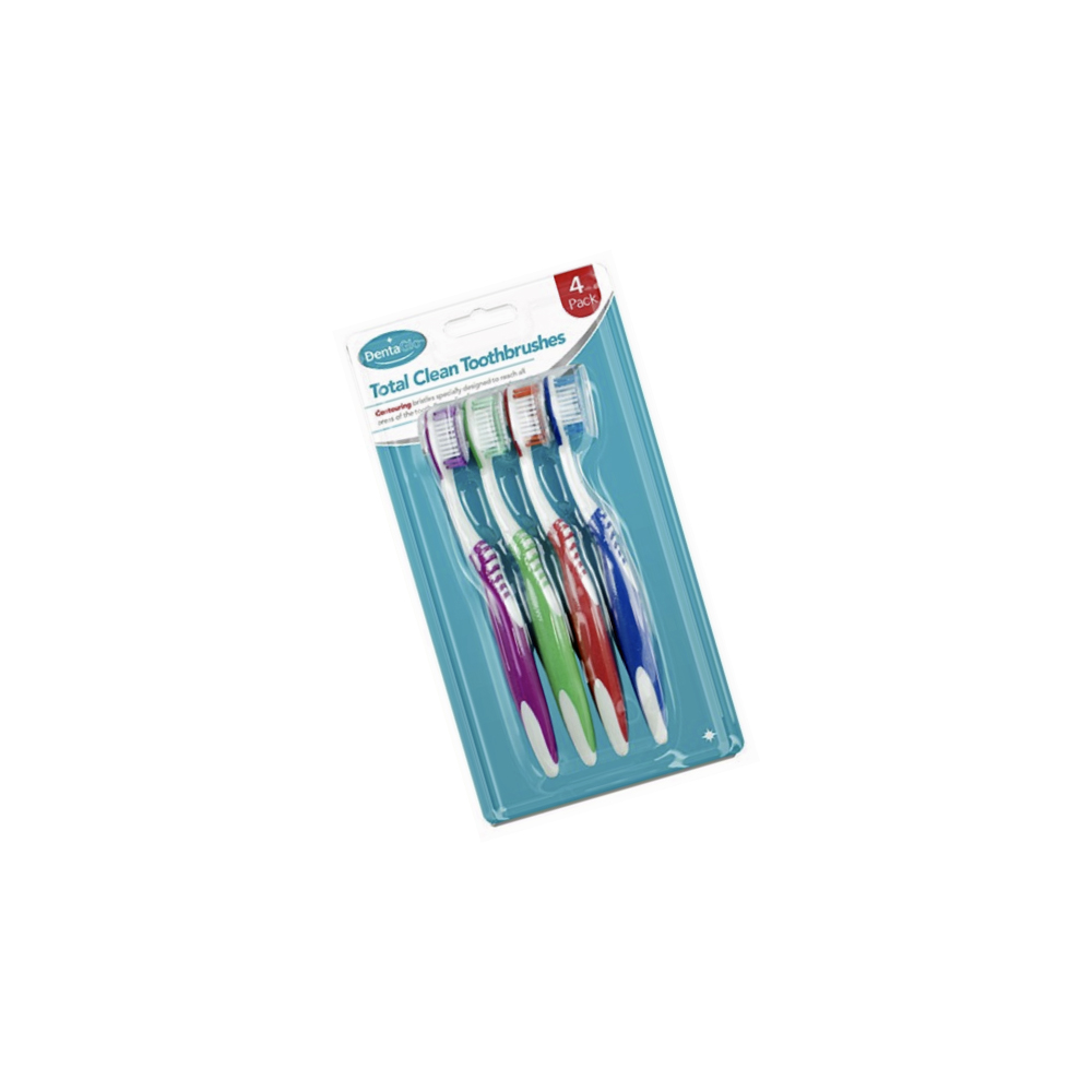 Dentaglo - Total Clean Toothbrushes - 4 Pack - TESTFIELD STORE